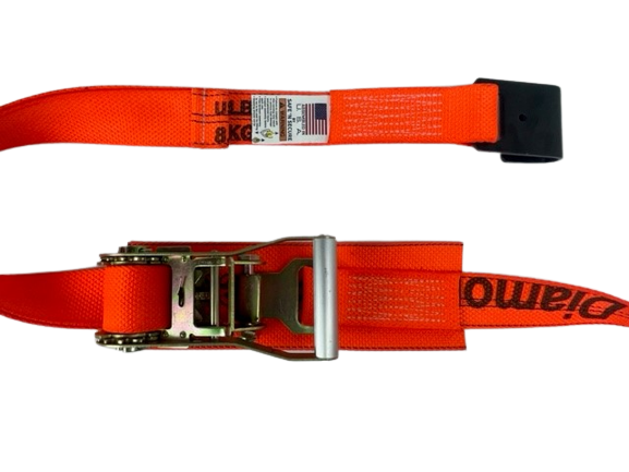 2" x 13' Quick Release Gas Cylinder Ratchet Strap w/ Flat Hooks-BEST ...