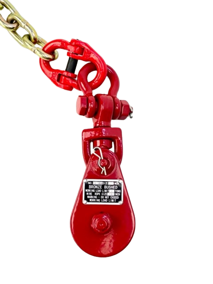 TOW-2TSNATCH-CHAIN - Snatch Block with 5/16" Chain and Grab Hook Assem ...